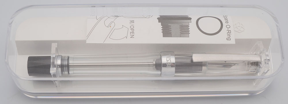 TWSBI Vac 700 Fountain Pen - Clear Demonstrator w/Chrome Trim, Piston Filler, Broad Steel Nib ...